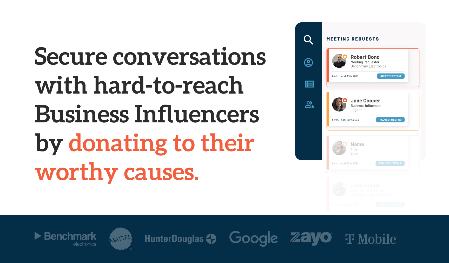 Influence Board - Relevant Connections for a Noble Cause